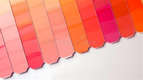 Exploring The Spectrum A Visual Journey Through Shades Of Coral And Red Showcasing Gradient