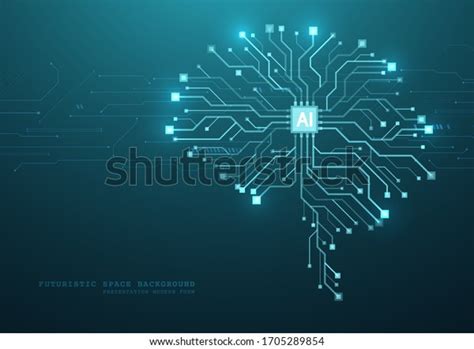 Technological Brain Machine Learning Concept Abstract Stock Vector Royalty Free 1705289854