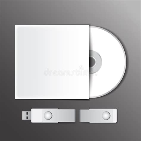 Dvd Usb Flash Drive Stock Illustration Illustration Of Drive