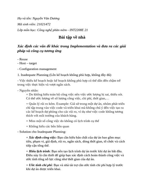 implement issues pdf