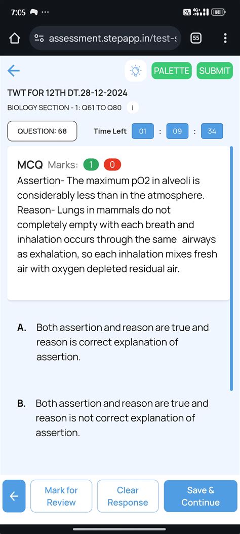 ō assessment stepapp in test PALETTESUBMITTWT FOR TH DT