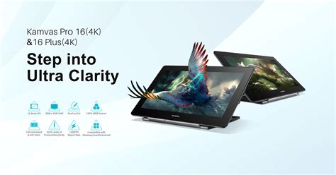 Huion Announces Two 4K Pen Displays, Kamvas Pro 16(4K) & Kamvas Pro 16 ...