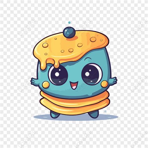 귀여운 팬케이크 벡터상표클립 아트만화 Png 일러스트 무료 다운로드 Lovepik