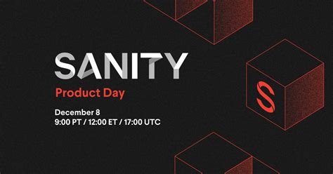 Sanity Product Day