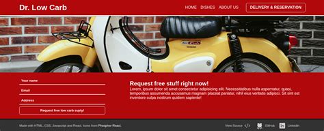 GitHub Luc Silva Restaurant Page Restaurant Webpage Project Made With ReactJS
