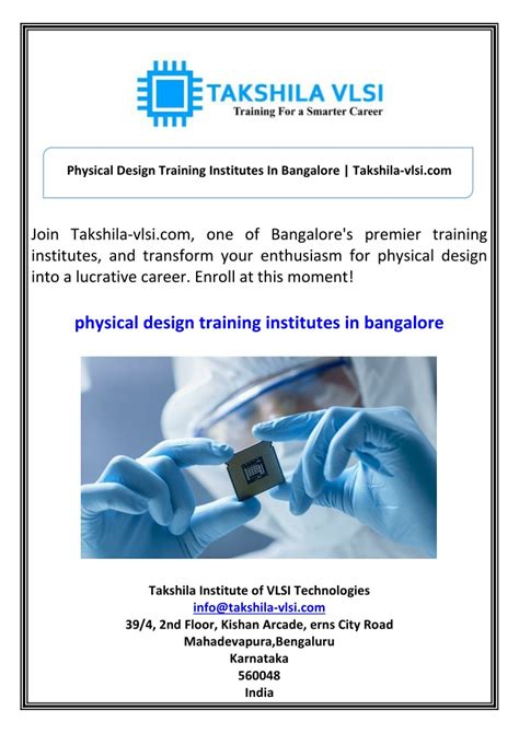 PPT Physical Design Training Institutes In Bangalore Takshila Vlsi