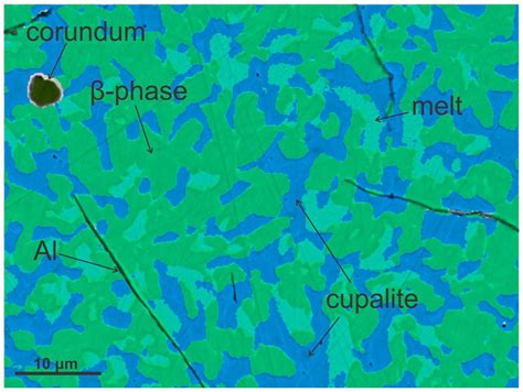 High Resolution Image Obtained After Compositional Mapping Showing The