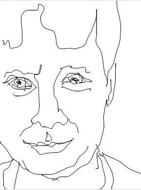 Justin Simple Line Portrait Sketch Portrait Sketches Sketches