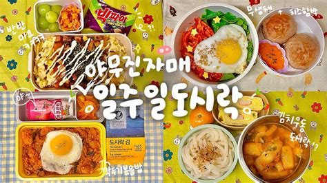 수상할정도로 야무진 자매의 일주일 도시락모음👀🐽🍱60 Youtube