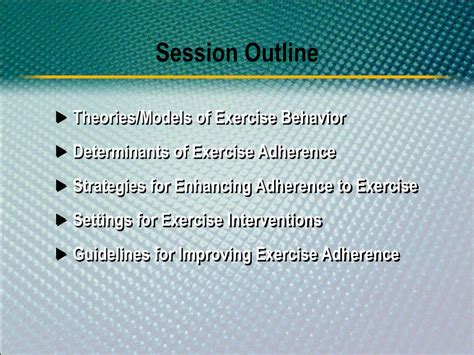 PPT Exercise Behavior And Adherence PowerPoint Presentation Free Download ID 6242285