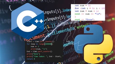 Speed Of C Vs Python To Count To 100000 Youtube