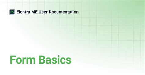 Form Basics Elentra Me User Documentation Form Basics Elentra Me User Documentation