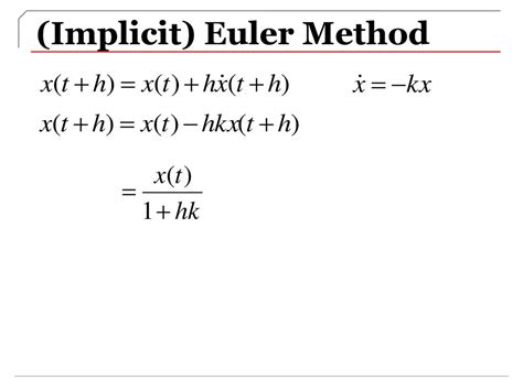 Lecture 5 Implicit Method Oh Young Song Sejong University Ppt Download