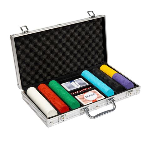 300 Ct Super Diamond Chip Set Aluminum Cssu 300al