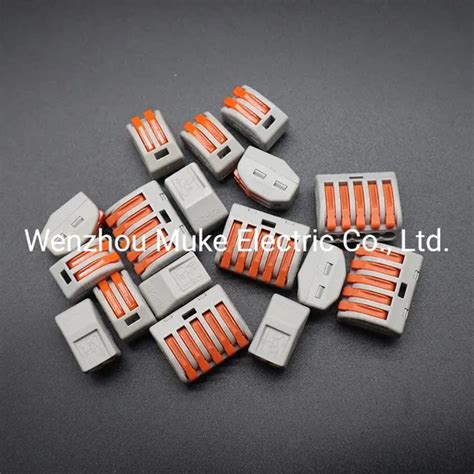 Mini Fast Wire Connectors Universal Compact Wiring Connector Push In Terminal Block Wago