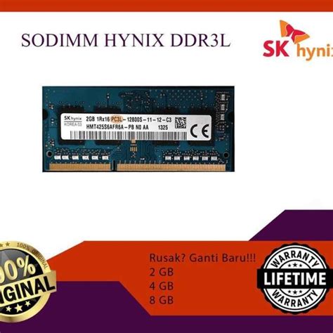 jual ram sodimm laptop hynix ddr3l original ram lifetime ddr3l