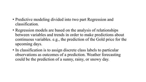 predictive model based on supervised ml ppt