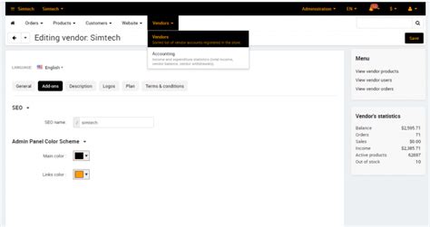 Add Ons Content Galleries Look Localization Admin Panel