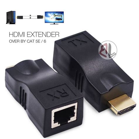 1080p Hdmi To Rj45 Cable Converter Splitter Repeater Hdmi Extender By