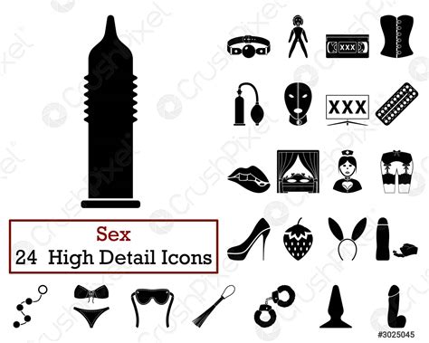 Set Of Sex Icons Stock Vector Crushpixel