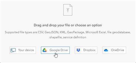 Add Google Drive Files To Your ArcGIS Online Maps And Content