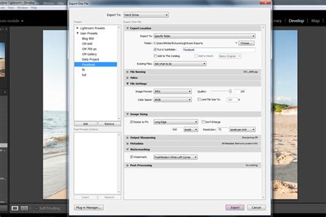 How To Easily Set Up And Use Lightroom Export Presets
