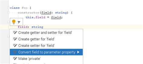 How Can I Refactor A Field Into The Constructor Ides Support Intellij Platform Jetbrains