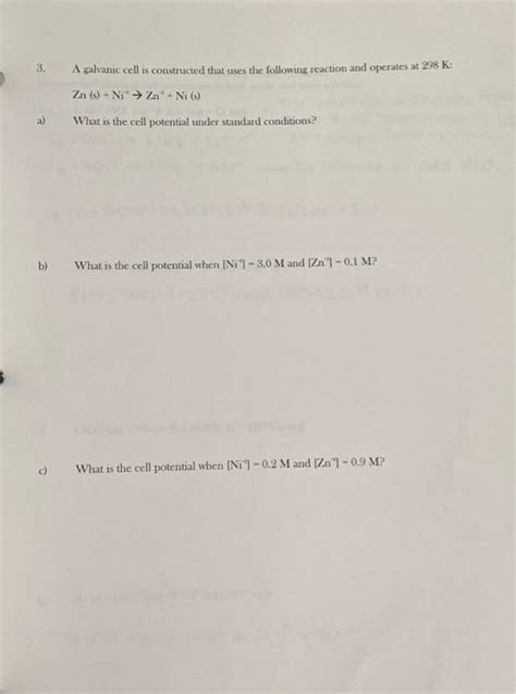Solved Balancing Redox Reactions Balance The Following Redox