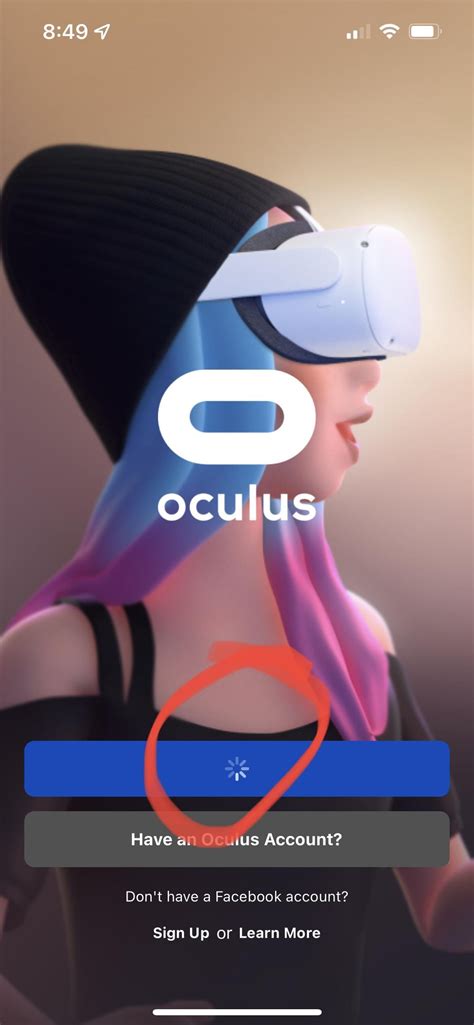 Just Got The Oculus Cant Even Get To The Sign Up For An Account Since