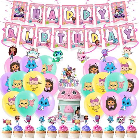 Sg Seller Gabby S Dollhouse B Balloons Birthday Party Decoration