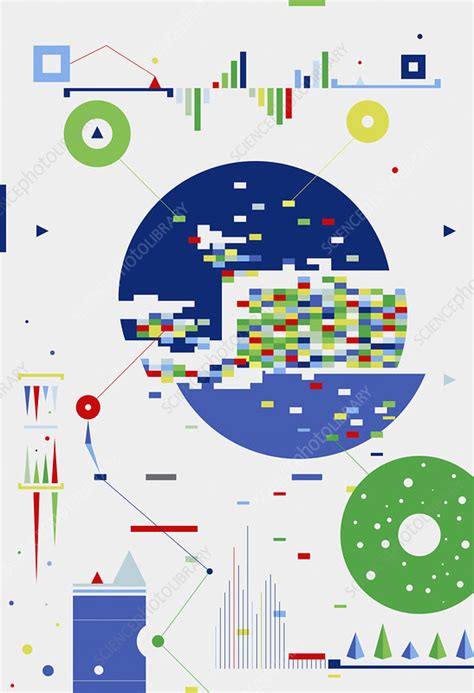 Abstract Geometric Shapes Graphs And Charts Illustration Stock Image C039 8180 Science