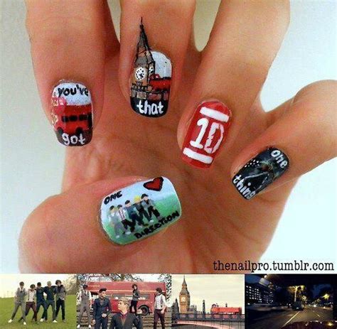 Pin By Malinee T On About Nail ♥ⓛⓞⓥⓔ♥ One Direction Nails