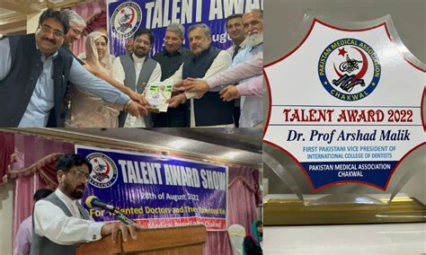 Prof Dr Arshad Malik Wins Annual Talent Award