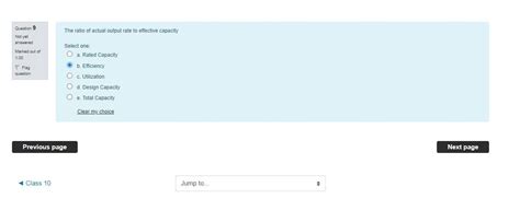 Solved The Ratio Of Actual Output Rate To Effective Capacity