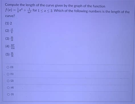 Solved Compute The Length Of The Curve Given By The Graph Of Chegg
