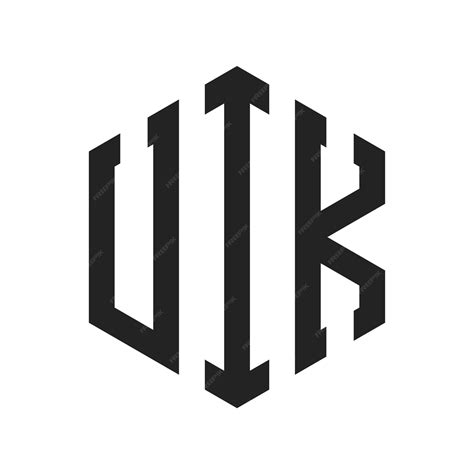 Premium Vector Uik Logo Design Initial Letter Uik Monogram Logo Using