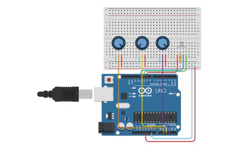 Circuit Design Led Rgb Tinkercad