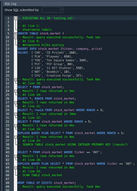 drop table doesn t work in saved project · issue 3315 · sqlitebrowser