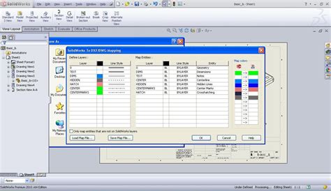 Using Layer Mapping When Exporting DWG DXF From SOLIDWORKS