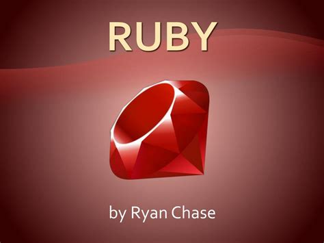 PPT RUBY PowerPoint Presentation Free Download ID 2388252