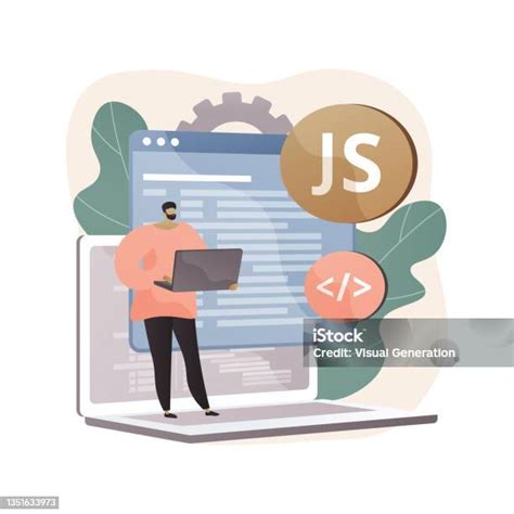 Javascript Abstract Concept Vector Illustration Stock Illustration