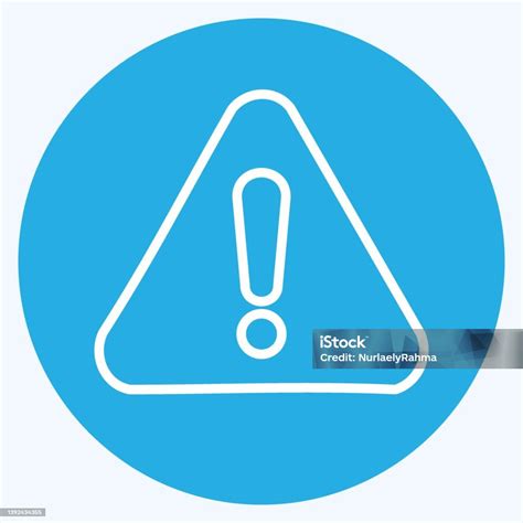 아이콘 경고 표시 프로그래밍 기호에 적합합니다 파란 눈 스타일 편집 가능한 간단한 디자인 디자인 템플릿 벡터 간단한 기호 그림 0명에 대한 스톡 벡터 아트 및 기타 이미지