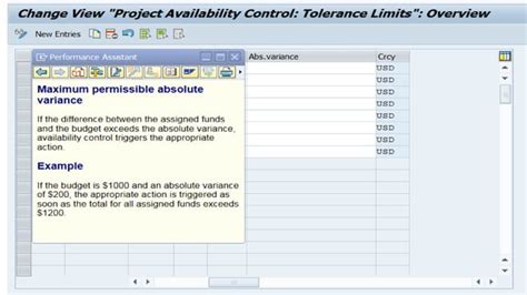 Budget Tolerance Sap Ps Ppt
