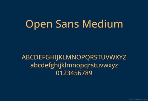 Open Sans Medium Font Free Download Ttf Otf Wisabo Fonts