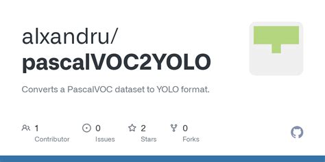 Github Alxandrupascalvoc2yolo Converts A Pascalvoc Dataset To Yolo Format