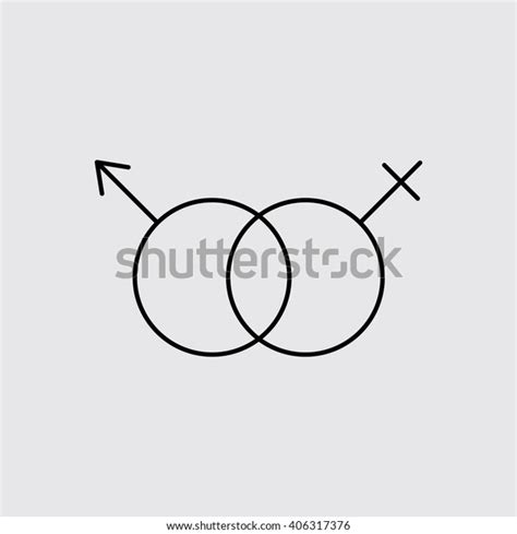 Sex Signs Line Icon Eps10 Stock Vector Royalty Free 406317376 Shutterstock