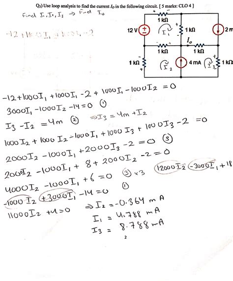 Solved Q2 Use Loop Analysis To Find The Current Io In The
