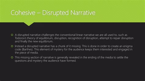 Non Linear Narrative Models Ppt