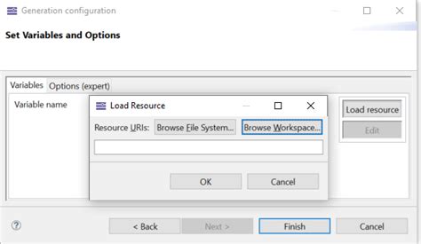 creating variables for imported templates with m2doc document