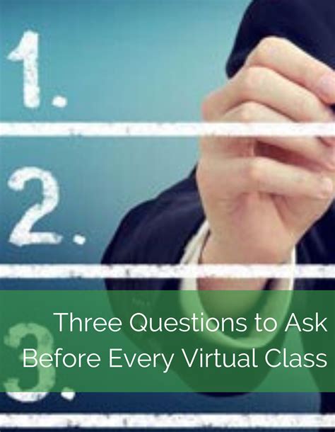 Three Questions To Ask Before Every Virtual Class Cindy Huggett